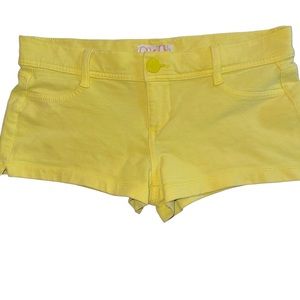 OP | Shorts | Op Womens Short Shorts Yellow Cotton Stretch Size Medium ...